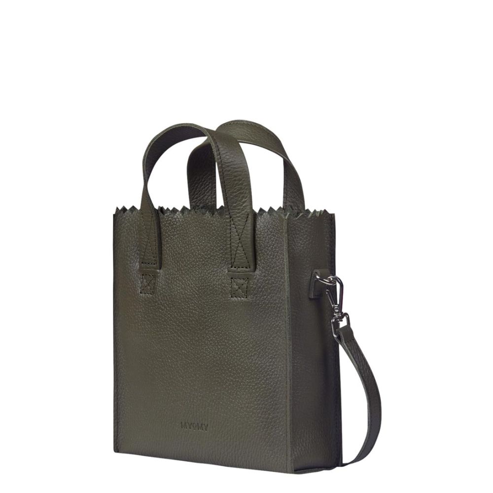 Bag Handbag Myomy Paper Bag Mini Zwart My Paper Bag Square Mini 3651 ...